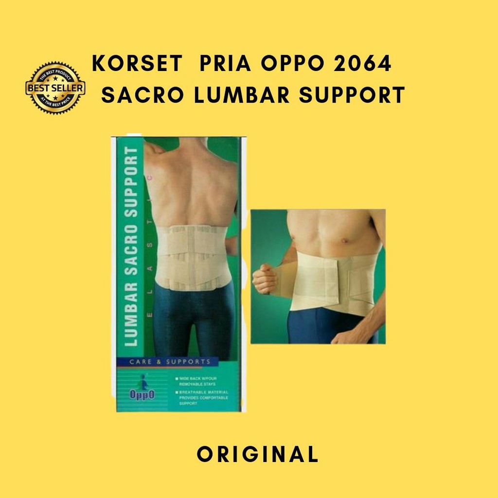 Jual KORSET PRIA OPPO 2064 PENYANGGA PUNGGUNG SACRO LUMBAR SUPPORT S, M ...