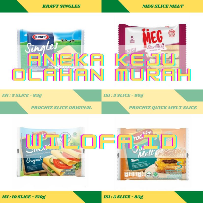 Jual Aneka Bahan Roti Kue Murah Keju Prochiz Gold Slices/MEG Keju ...