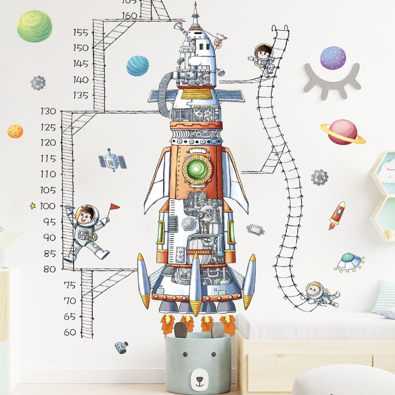 Jual astronot angkasa nasa stiker tinggi badan anak stiker dinding ...
