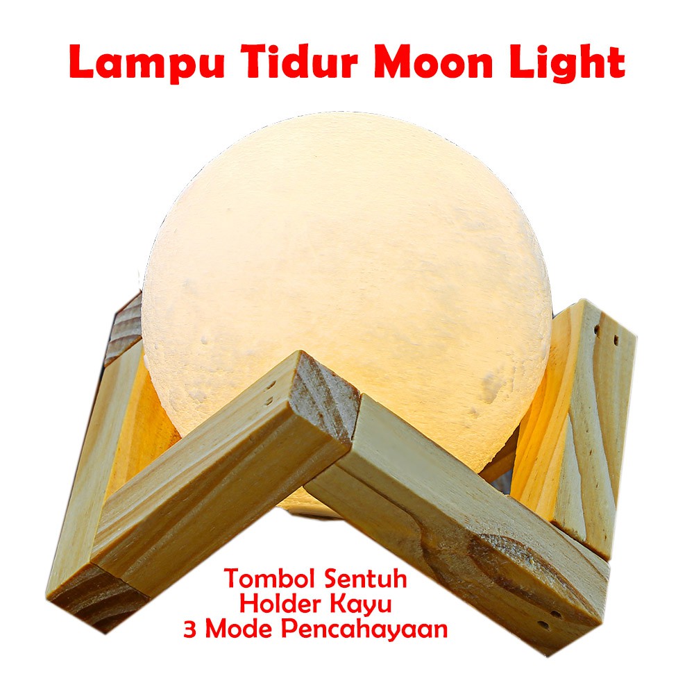 Jual Lampu Tidur Bulan Lampu Moon Light Miniatur Bulan Lampu Kamar ...