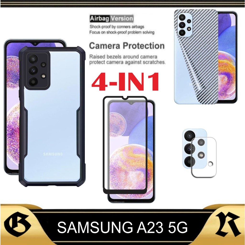 Jual Paket 4in1 Casing Fusion Samsung A23 5G 2022 Case Premium Full ...