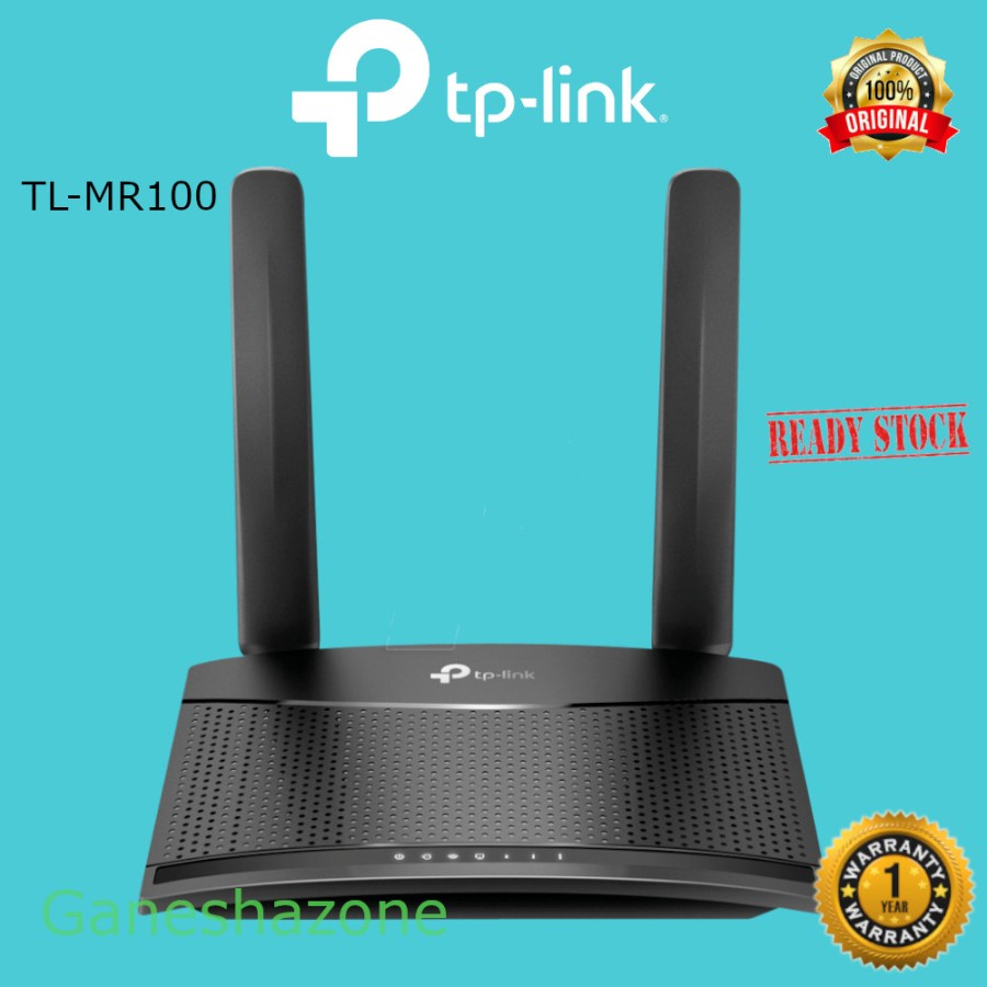 Jual TP-Link TL-MR100 300 Mbps Wireless N 4G LTE Router MR100 | Shopee ...