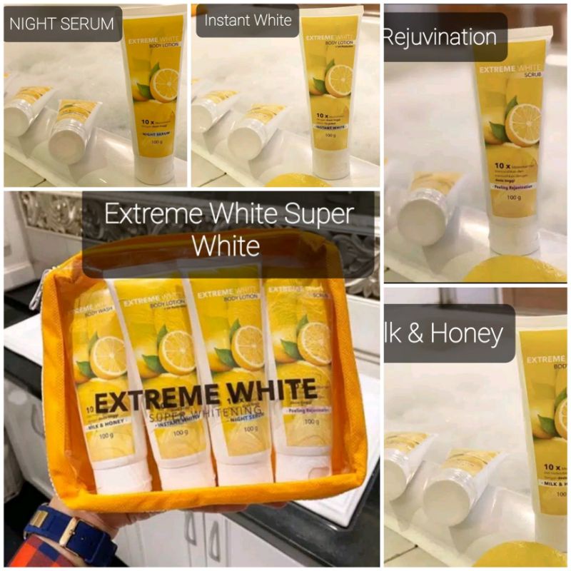 Jual EXTREME WHITE SUPER WHITENING (SATU PAKET) | Shopee Indonesia
