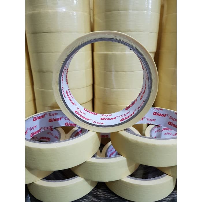 Jual Lakban Kertas Masking Tape 24mm x 12 Meter Isolasi Kertas | Shopee ...