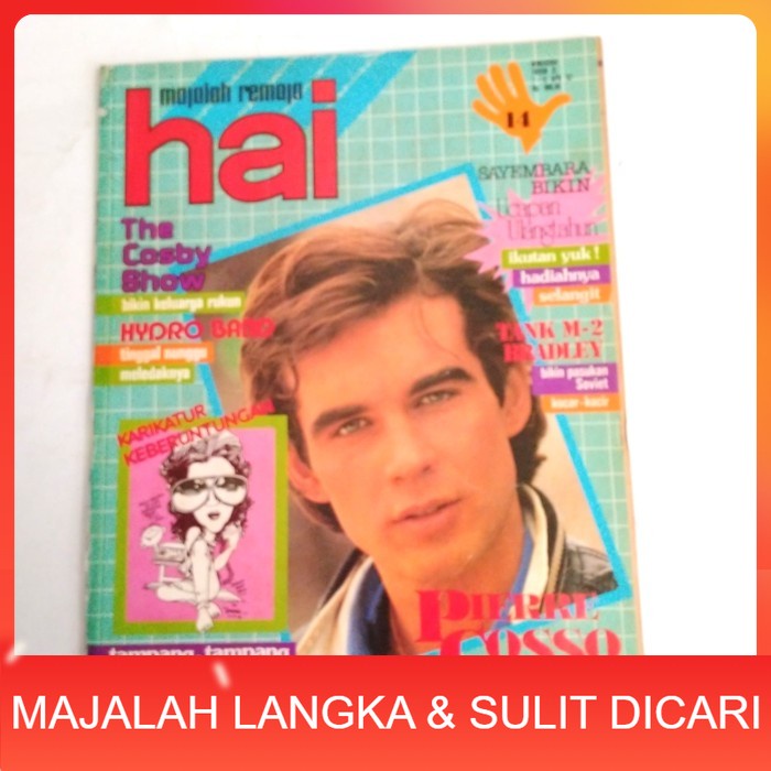 Jual Majalah HAI No.14 Apr 1987 PIERRE COSSO Langka | Shopee Indonesia