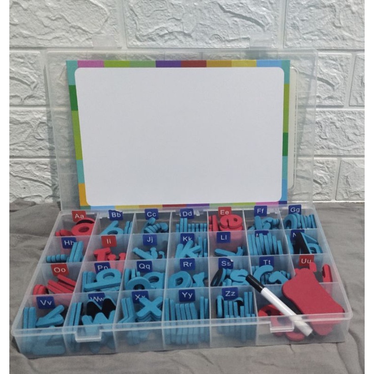 Jual Moveable Alphabet Magnet Letters / Belajar Huruf Alfabet Magnet ...