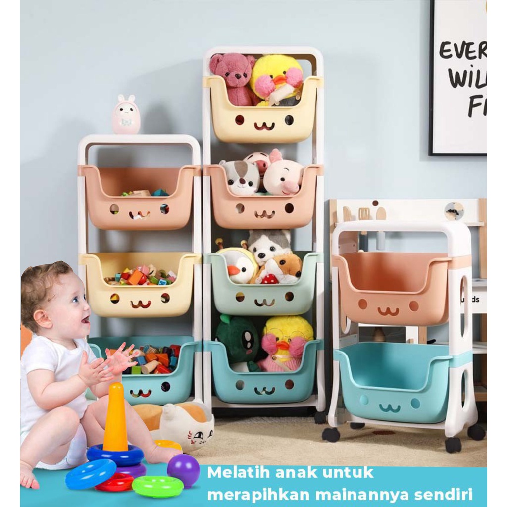 Jual Mega_1688 Rak Mainan Anak C03 Rak Dapur/Kamar Mandi Tempat ...