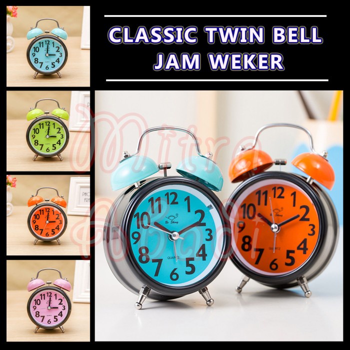 Jual Jam Weker Klasik Twin Bell / Alarm Clock Classic Twin Bell ...