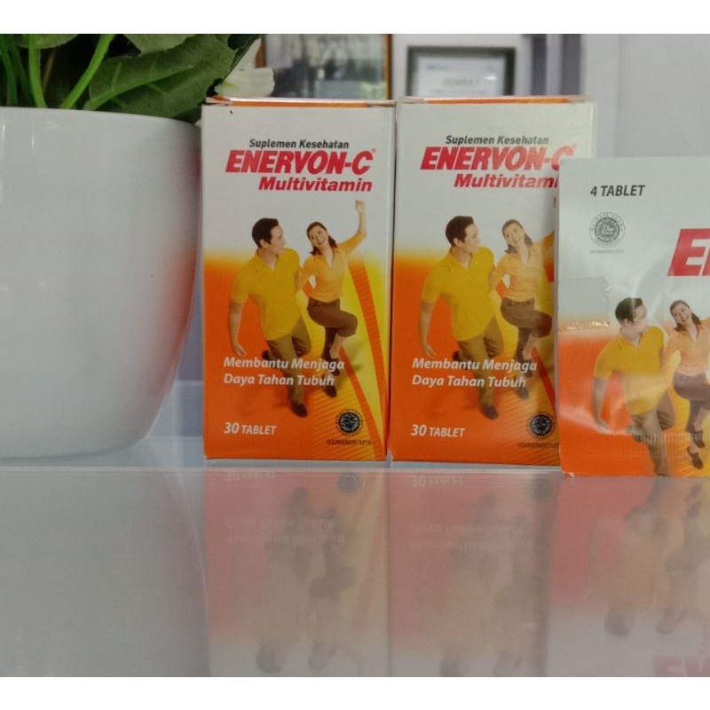 Jual Enervon-C multivitamin 30 tablet dan strip 4 tablet | Shopee Indonesia