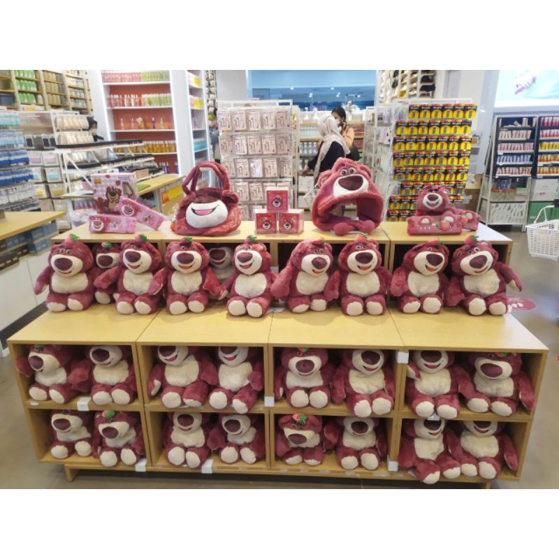 Jual LOTSO SERIES bantal boneka topi tas lotso Toy Story X Miniso ...