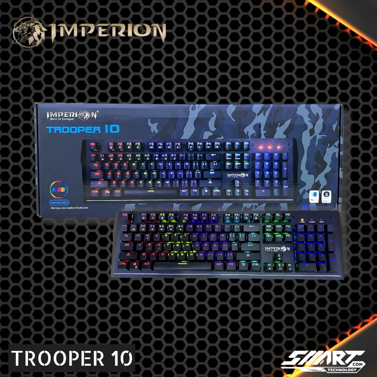 Jual Keyboard Gaming Imperion Trooper 10 KG-M10F Mechanical, RGB ...