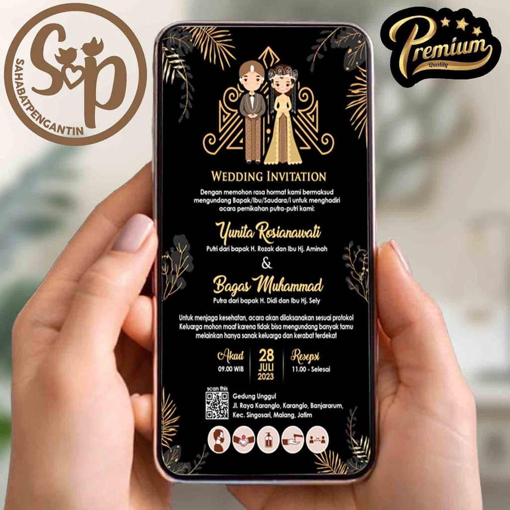 Jual Undangan Digital Gambar Premium JPG/JPEG Desain 29 | Shopee Indonesia