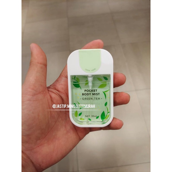 Jual MINISO 🆕 Pocket Body Mist ROSE / GREEN TEA / PEACH 35ml | Shopee ...