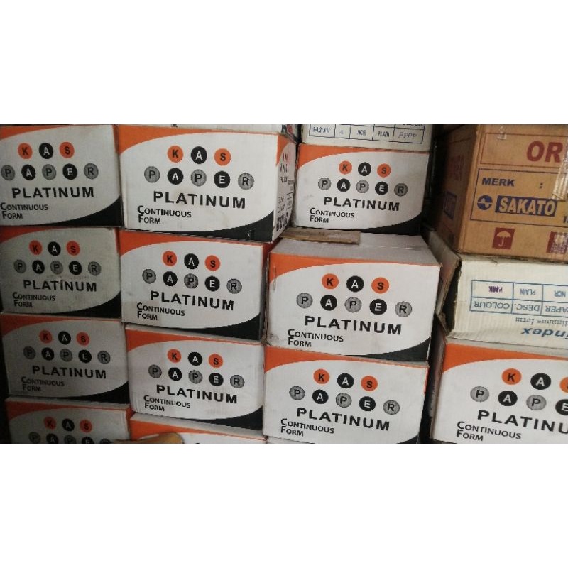 Jual Continuous Form 1 ply Merk : PLATINUM Ukuran : 9,5 x 11 inch Warna ...