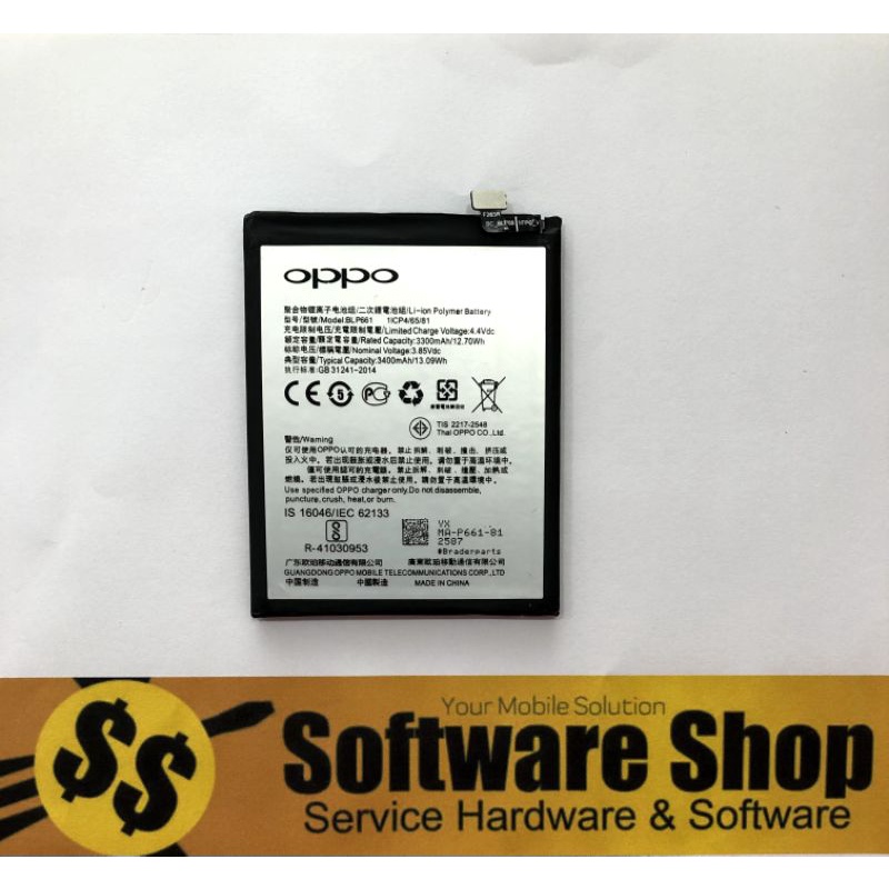 Jual BATTERY OPPO A3 / F7 /BLP661 (OEM/KW) | Shopee Indonesia