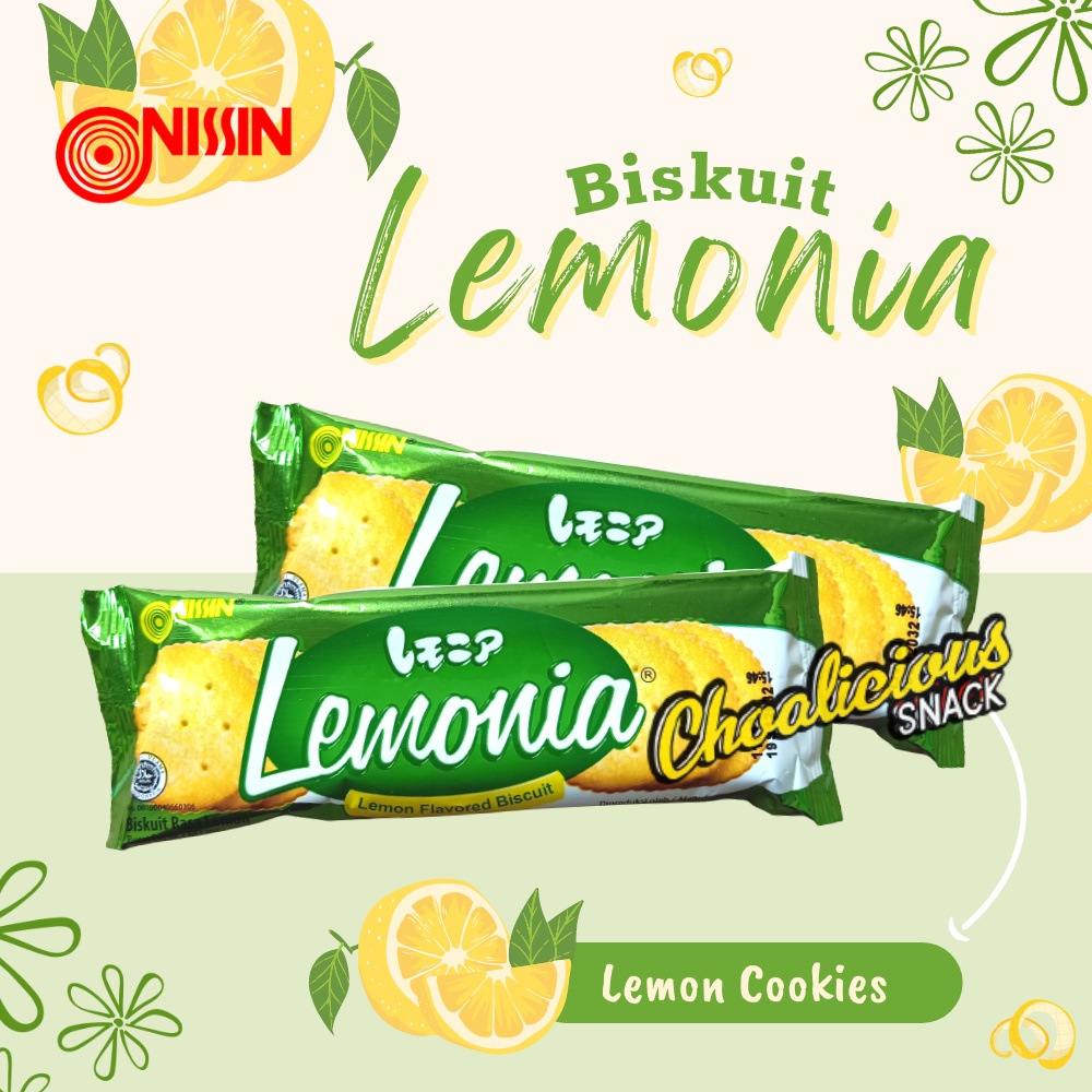 Jual NISSIN LEMONIA Biskuit All Variant Rasa Lemon / Cokelat / Kelapa ...