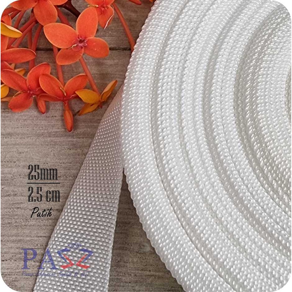 Jual Tali Webbing Pelipit / Bisban / PCR 2,5 cm 36 Yard/rol | Shopee Indonesia