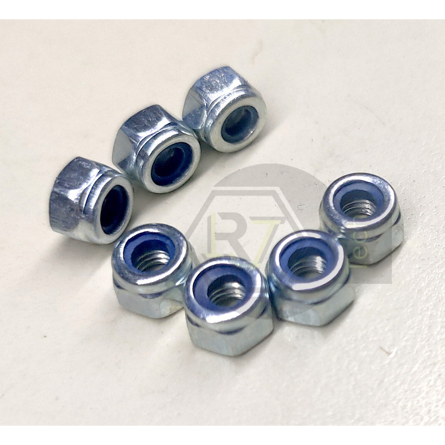 Jual NYLON NUT BESI PUTIH M4 0.70 K6 10PCS | Shopee Indonesia