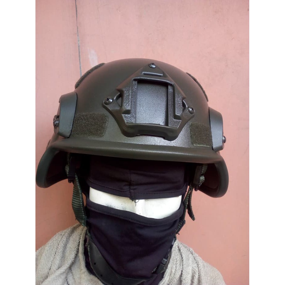Jual TLM Tactical MICH 2000 HIGH GRADE Helmet + Rail Attachment (OD ...