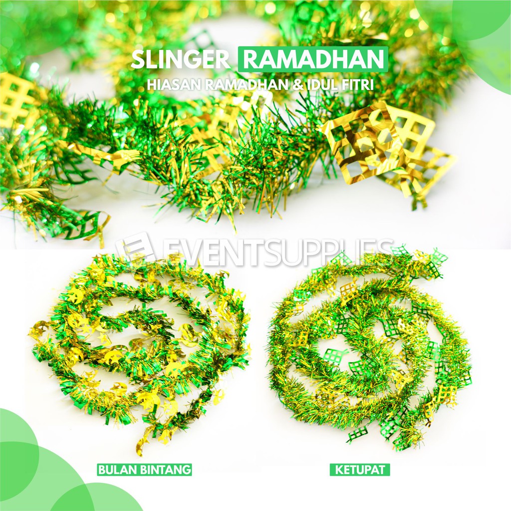 Jual Slinger Ramadhan Idul Fitri Maulid Nabi Ornament Lebaran Dekorasi ...