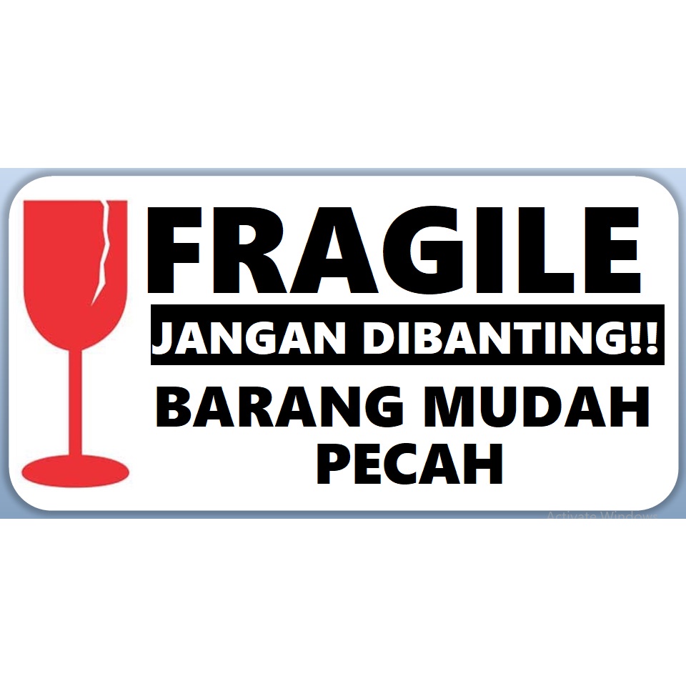 Jual STIKER LABEL VIDEO UNBOXING BUKA PAKET STICKER FRAGILE BARANG ...