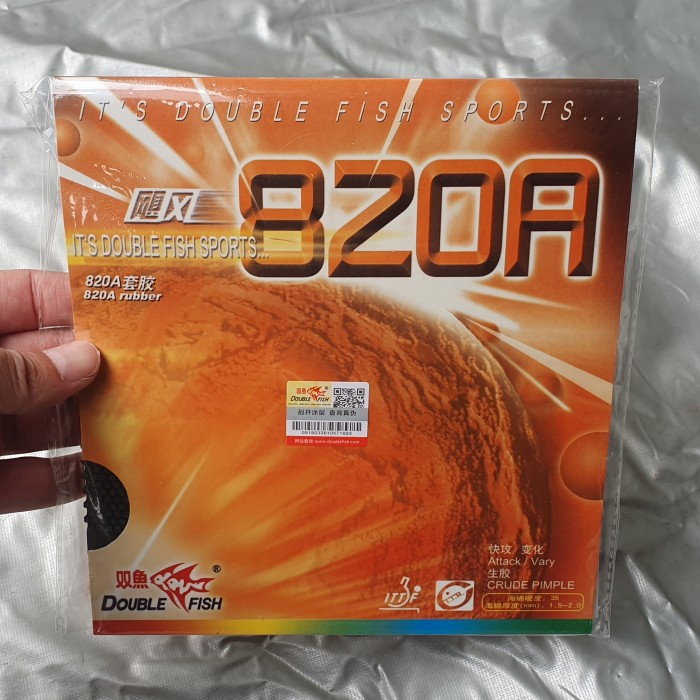 Jual double fish 820A 1.5- 2.0 35deg rubber karet ping pong | Shopee Indonesia