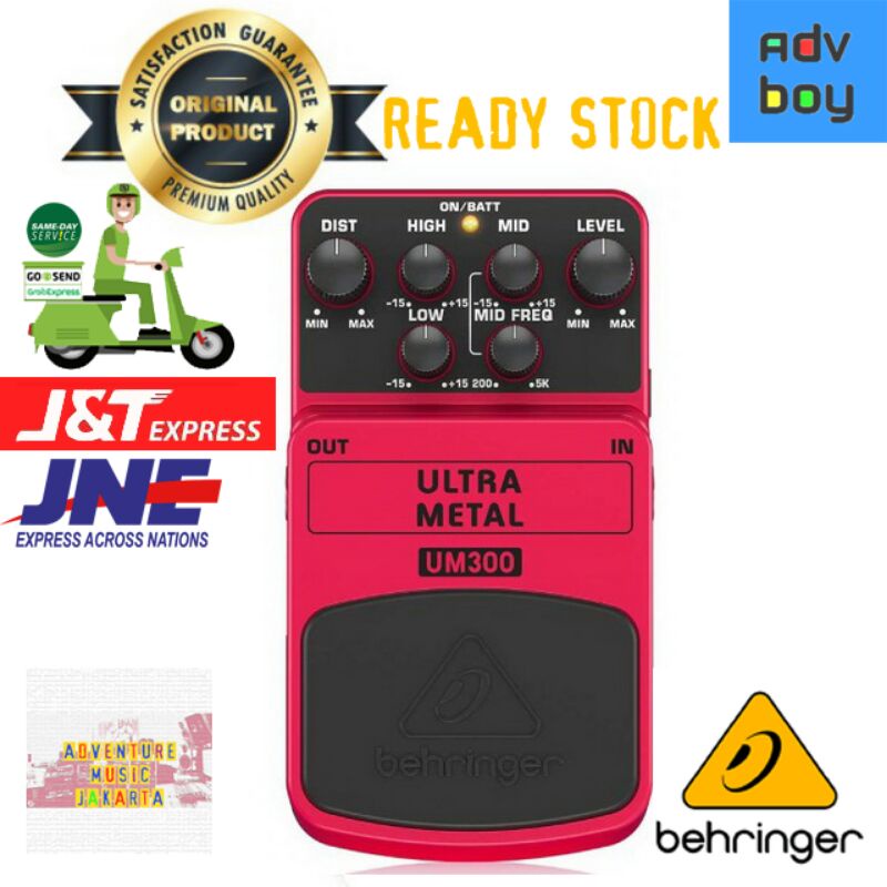 Jual BEHRINGER UM300 ULTRA METAL Efek Gitar Distorsi Behringer UM 300 ...