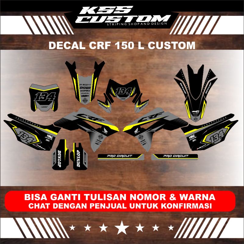 Jual Decal Honda Crf 150L Full Body - Decal Crf 150L - Decal Crf full ...