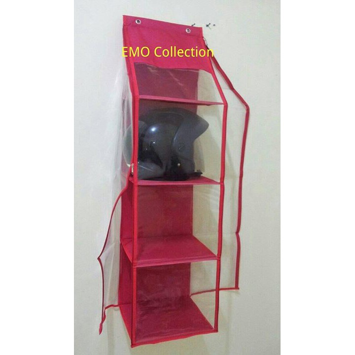 Jual Rak Helm Gantung Resleting / Hanging Helmet Organizer Zipper ...