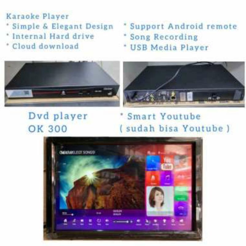 Jual DVD PALAYER KARAOKE GEISLER OK 300 OK-300 OK300 ORIGINAL SMART ...