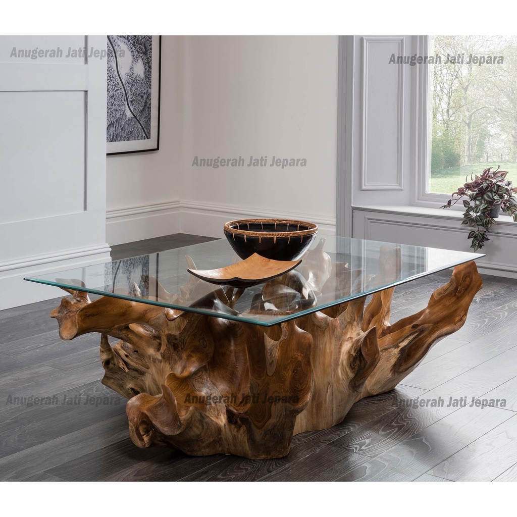 Jual Meja tamu akar kayu jati | Shopee Indonesia