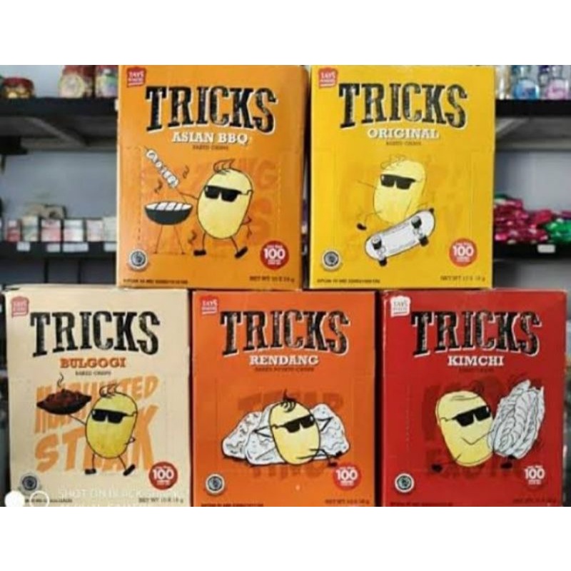 Jual tricks jajanan kekinian 1 pak isi 10 murah | Shopee Indonesia