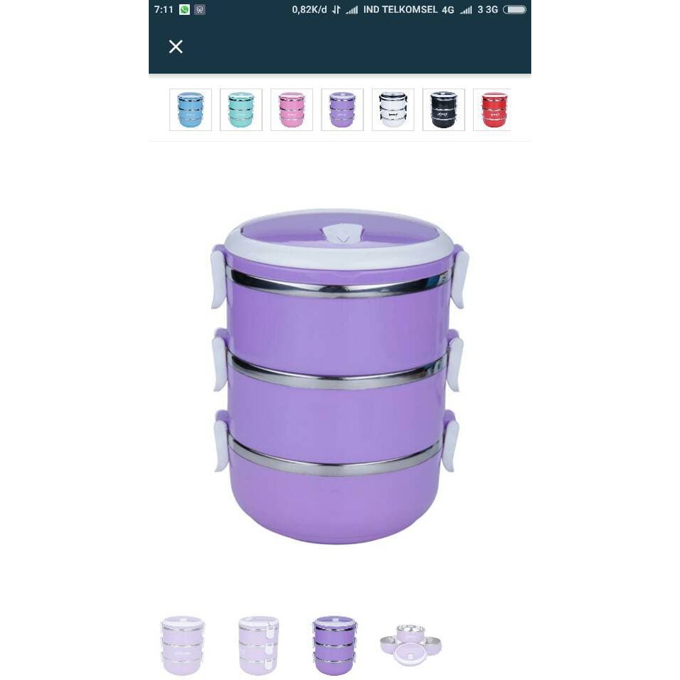 Jual Eco Lunch Box Rantang Stainless Steel | Shopee Indonesia