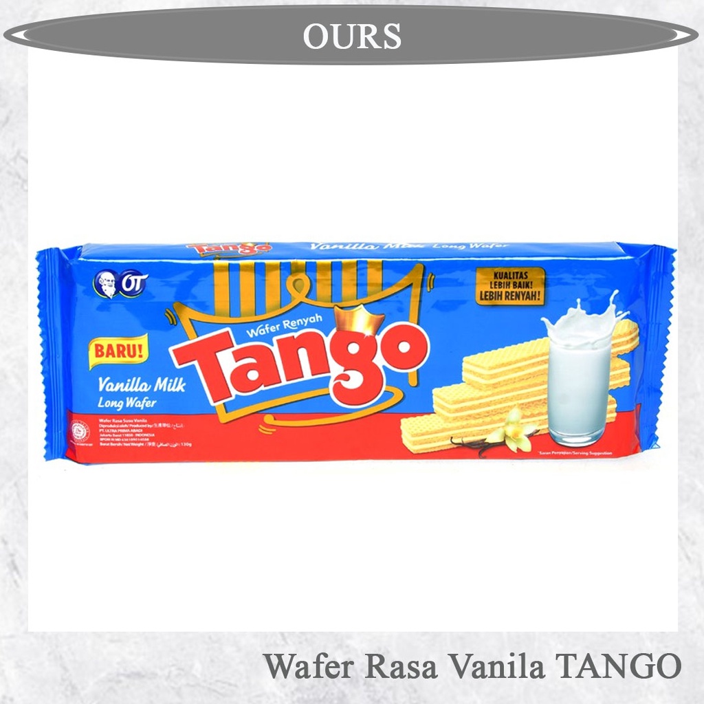 Jual TANGO Wafer Dengan Rasa VANILA / COKLAT 130g OURSHOPNOW | Shopee ...