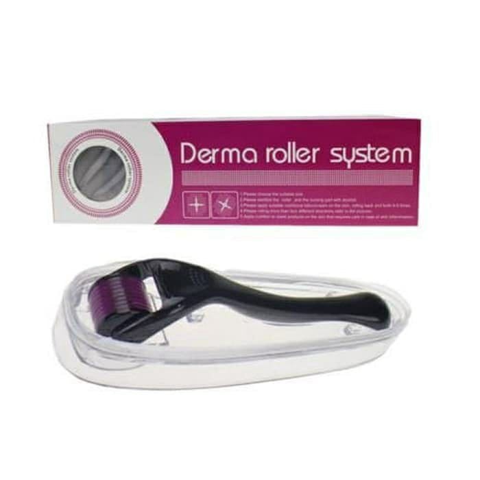 Jual DERMA ROLLER 0.5 MM ALAT PENGHILANG BEKAS JERAWAT TERAPI WAJAH ...
