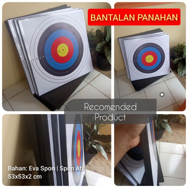Jual Bantalan Target Panah 50x50x2 cm Bisa Gantung Tempel Duduk ...
