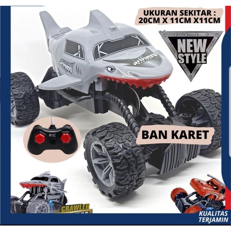 Jual RC Rock Crawler Mainan Anak Mobil Remote Control Model Hiu IKAN ...