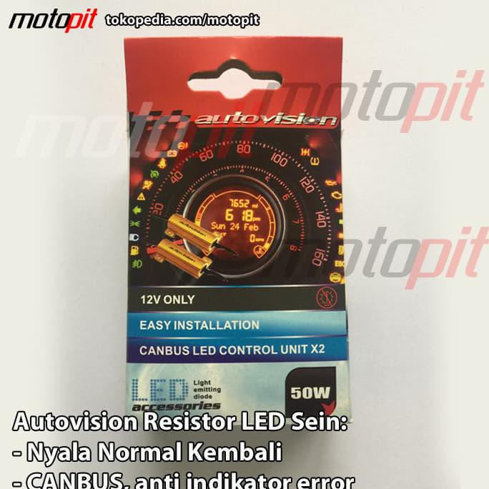 Jual Autovision Resistor LED Sein Sign Sen agar Kedip Normal | Lampu ...