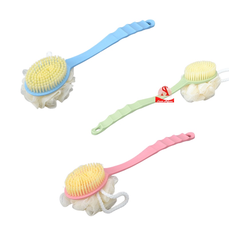 Jual SIKAT MANDI 2IN1 / SIKAT GOSOK PUNGGUNG SHOWER PUFF 2IN1 | Shopee ...