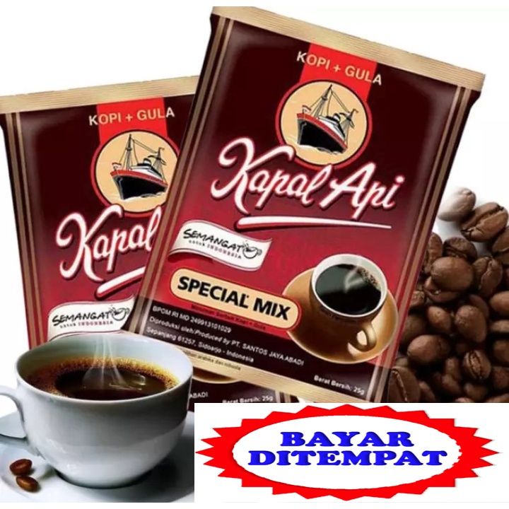 Jual kopi plus gula special mix kapal api 25gram | Shopee Indonesia