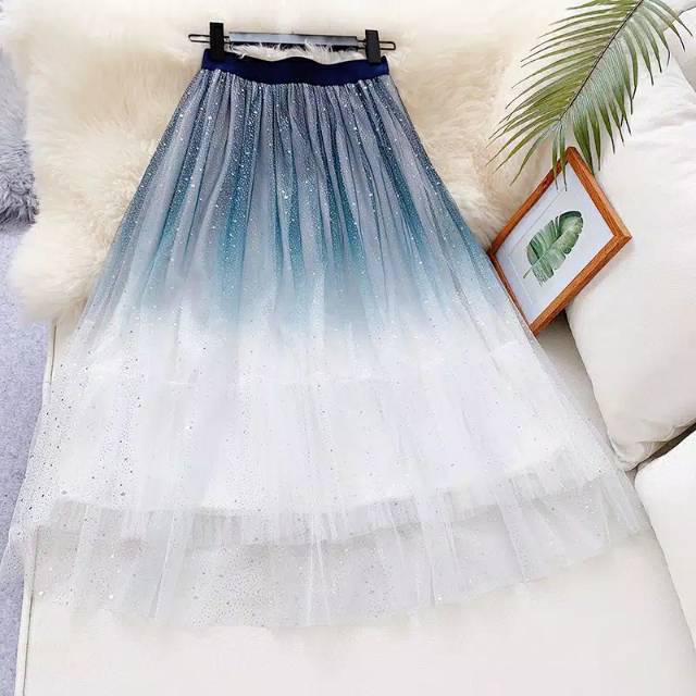 Jual Rok tutu gradasi biru putih 100% Import Termurah | Shopee Indonesia