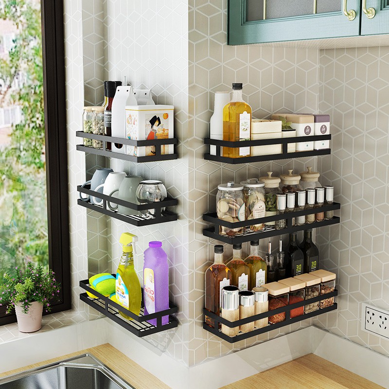 Jual Rak Bumbu Dapur Gantung Dinding Serbaguna Kitchen Rack Stainless ...