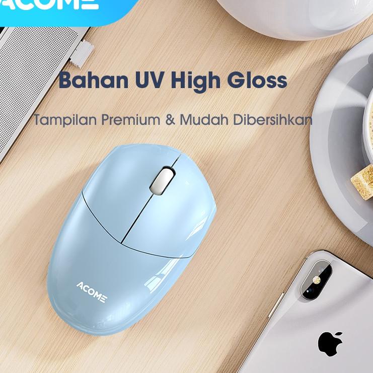Jual Pusat Hemat Acome Mouse Wireless Silent Click Desain Sports Car ...