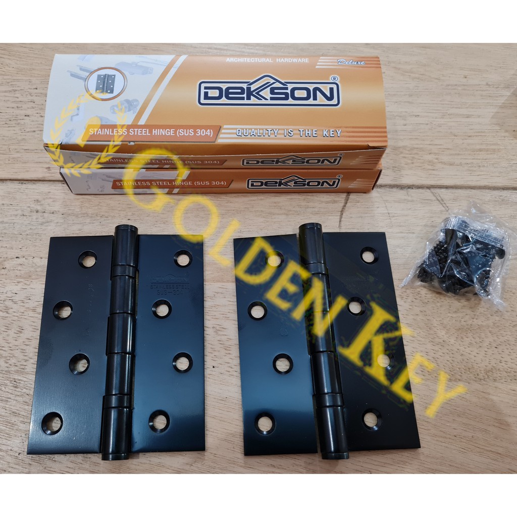 Jual Engsel Pintu Hinge Dekson Dekkson 4 Inch ESS DL 4X3X2MM 2BB BK ...