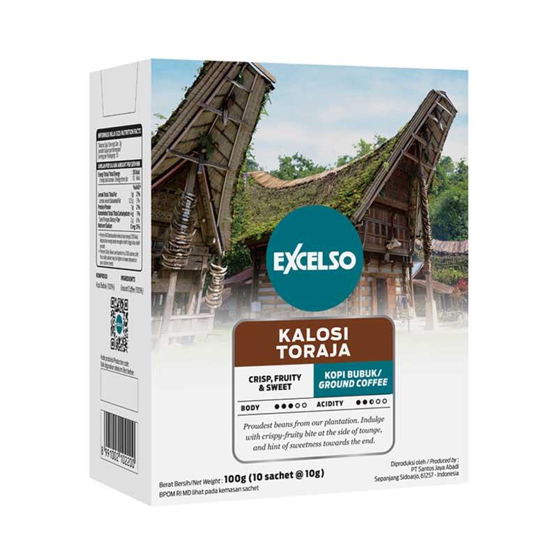 Jual 1 PCS Excelso Kalosi Toraja Bubuk 100 Gr- FOLDING BOX | Shopee ...