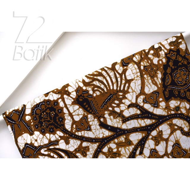 Jual KAIN BATIK PREMIUM Bahan Katun Motif Wahyu Temurun Warna Coklat ...