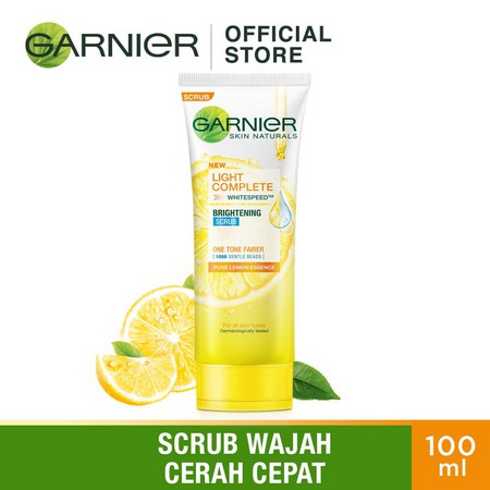 Jual Garnier Light Complete White Speed Brightening Scrub Foam Skin ...
