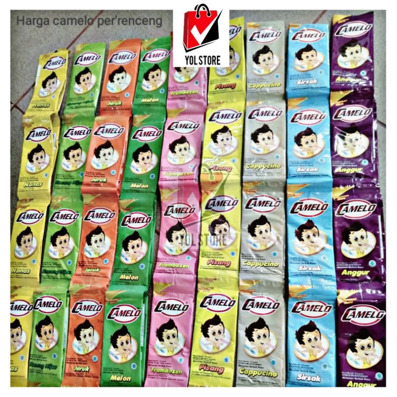 Jual BUBUK ES INJECT CAMELO 1 RENCENG (10 pcs) | Shopee Indonesia