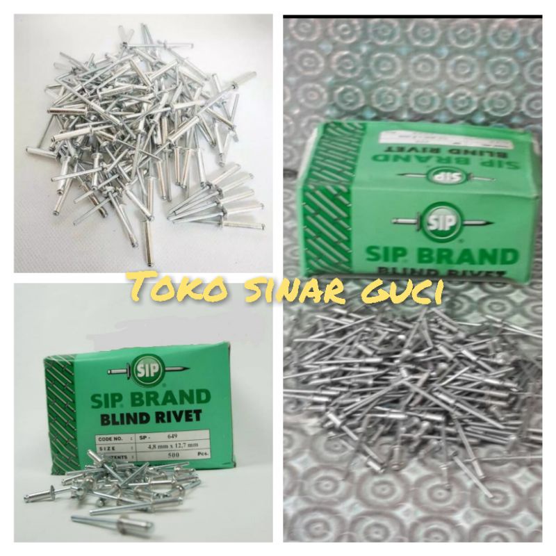 Jual Paku Rivet 550 Ukuran 4 x 12.9 mm | Shopee Indonesia