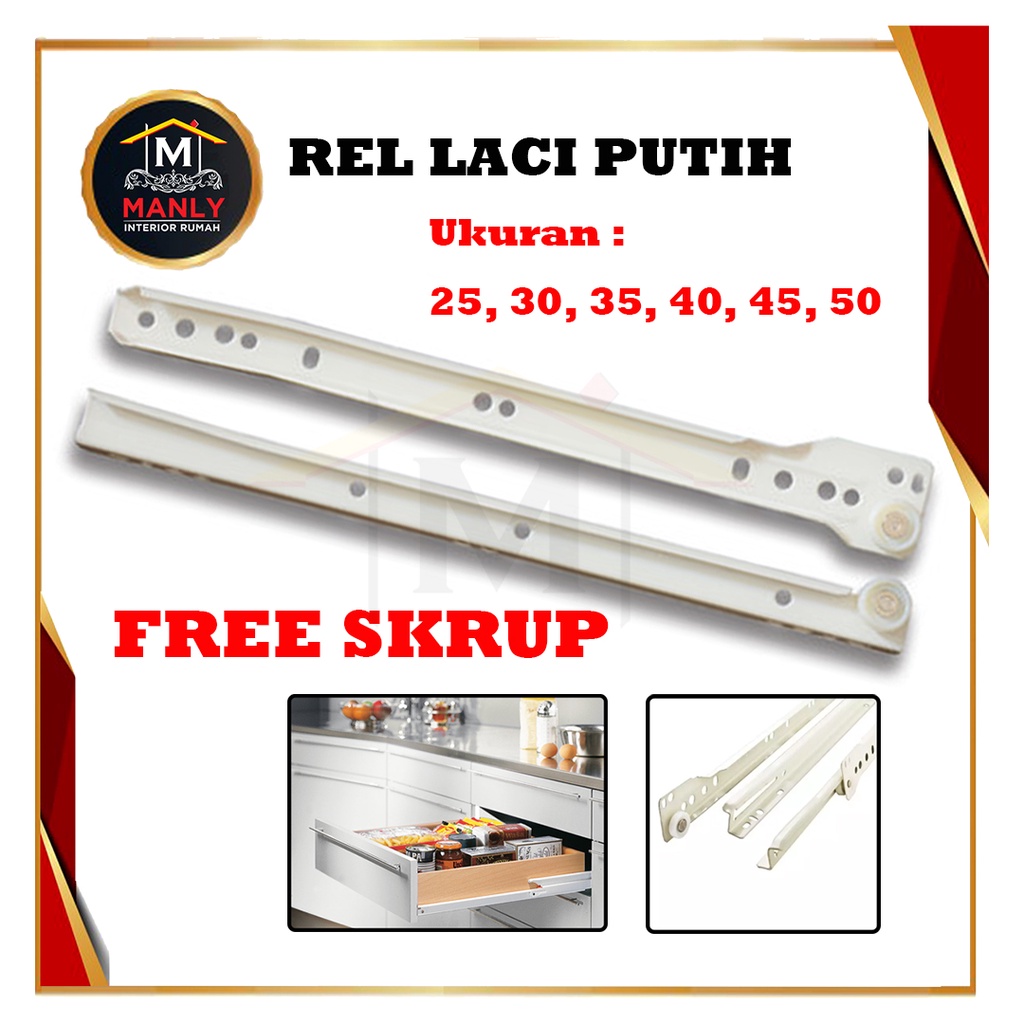 Jual Rel Laci Lenaga By Huben 35 cm 1 set (2 pcs)... Biasa Roda Singel ...